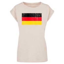 F4NT4STIC T-Shirt Germany Deutschland Flagge distressed in Whitesand | Gr.: XXL