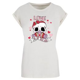 F4NT4STIC Extended Shoulder T-Shirt Anti Valentinstag LOVE is in the air in Whitesand | Gr.: XL