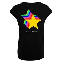 F4NT4STIC T-Shirt SIlvester Party Happy People Only in schwarz | Gr.: XS