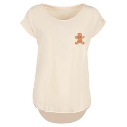 F4NT4STIC Long Cut T-Shirt Gingerbread Lebkuchen in Whitesand | Gr.: XL