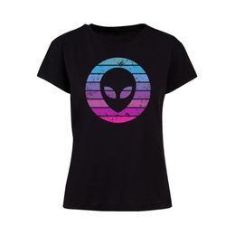 F4NT4STIC Box Tee Alien Kopf in schwarz | Gr.: S