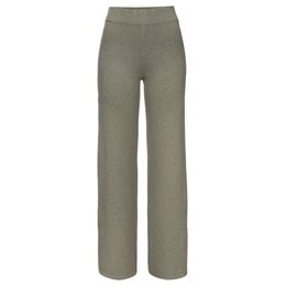 ELBSAND Strickhose in oliv meliert | Gr.: 36-38