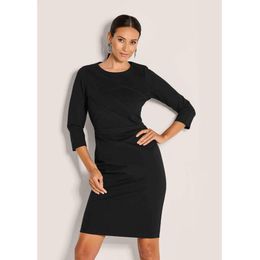 Madeleine Mode MADELEINE Schmales Jersey-Kleid mit Rundhals in schwarz | Gr.: 42