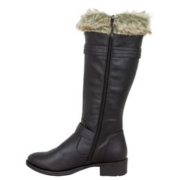 Loveness Winterstiefel Uni in Schwarz | Gr.: 40