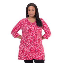Ulla Popken Longshirt in rot | Gr.: 58-60