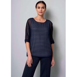 Alba Moda Bluse in Streifendessin in marine | Gr.: 36