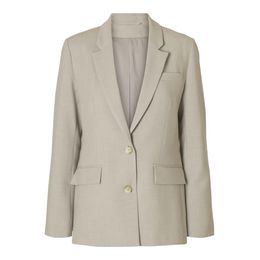 Selected Femme Klassischer Blazer mit Reverskragen in Island Fossil | Gr.: 38