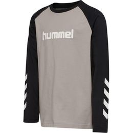 Hummel T-Shirt Hmljr Logo Kinder in ROCK RIDGE | Gr.: 110/116