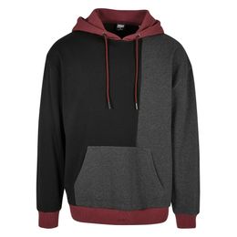 Urban Classics Kapuzenpullover in black/charcoal | Gr.: S