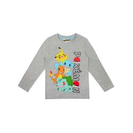 Pok&eacute;mon Pok&eacute;mon Pokemon Langarmshirt in grau | Gr.: 152