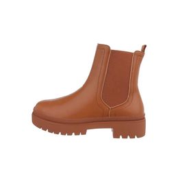 Ital-Design Stiefelette in Camel | Gr.: 38