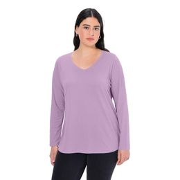 Ulla Popken Shirt in lavendel | Gr.: 42-44