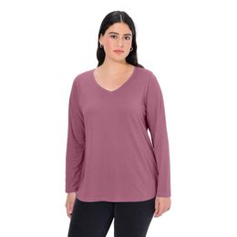 Ulla Popken Shirt in dunkle rose | Gr.: 46-48