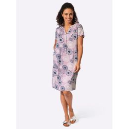 WITT WEIDEN Druck-Kleid in mauve-dunkelblau-bedruckt | Gr.: 38