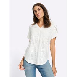 WITT WEIDEN Kurzarm-Shirt in ecru | Gr.: 38