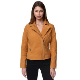 Tazzio Lederjacke "F500" - in Gelb | Gr.: XS