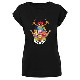 F4NT4STIC T-Shirt Disney Muppets Dr. Teeth and The Electric Mayhem in schwarz | Gr.: 4XL