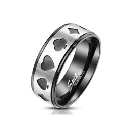 BUNGSA Ring in Schwarz, Silber | Gr.: 60