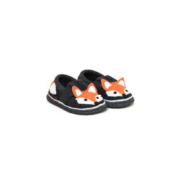 Kitz-Pichler Hausschuh Bobby Appl. Fuchs in kohle | Gr.: 23
