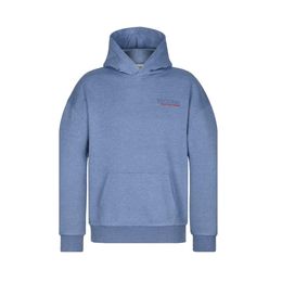 Naketano Oversize-Sweat Hoody Big Theo 20 Blue Melange | Gr.: XL