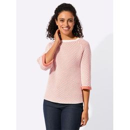 WITT WEIDEN Pullover in papaya-ecru | Gr.: 44