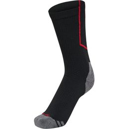 Hummel Sportsocken "Pro Training Socks Low" in Schwarz | Gr.: 43-46
