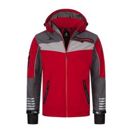 Rock Creek Softshelljacke in Rot | Gr.: 4XL