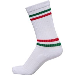 Hummel Socke "3-Pack Socks Chevron High Retro" in Wei&szlig; | Gr.: 46-48