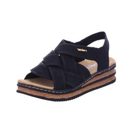 Rieker Keilsandalette in schwarz | Gr.: 38