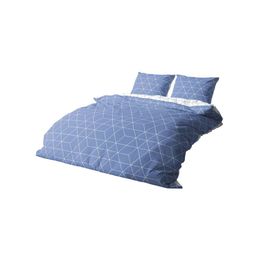 Traumschlaf Bettw&auml;sche West in k&ouml;nigsblau | Gr.: 140x200-cm-70x90-cm
