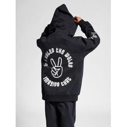 SOMETIME SOON Kapuzenpullover Stsortega Kinder in BLACK | Gr.: 104