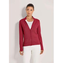 Madeleine Mode MADELEINE Sportiver Blazer mit Stehkragen in rubinrot | Gr.: 48