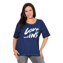 Ulla Popken Shirt in tintenblau | Gr.: 46-48