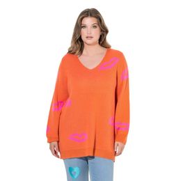 MIAMODA Pullover in hellorange | Gr.: 46-48
