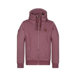 Naketano Sweat Kapuzenjacke Birol 20 Bordeaux Melange | Gr.: XXXL