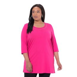 Ulla Popken Longshirt in pink | Gr.: 54-56