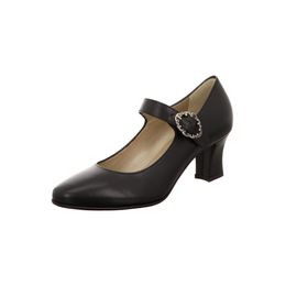 dirndl+bua Riemchenpumps in Schwarz | Gr.: 40
