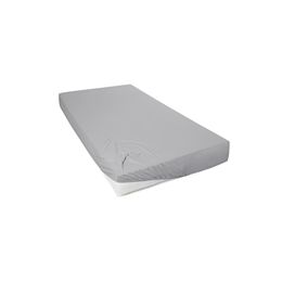 H.G. Hahn-Haustextilien H.G. Hahn Spannbetttuch Primera Elastan Feinjersey in granit | Gr.: 140 x 200