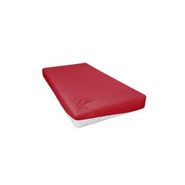 H.G. Hahn-Haustextilien H.G. Hahn Spannbetttuch Primera Elastan Feinjersey in rot | Gr.: 140 x 200