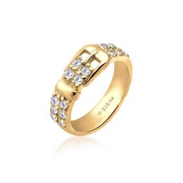 Elli Ring 925 Sterling Silber G&uuml;rtel in Gold | Gr.: 58
