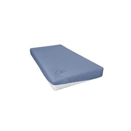 H.G. Hahn-Haustextilien H.G. Hahn Spannbetttuch Primera Elastan Feinjersey in blau | Gr.: 100 x 200