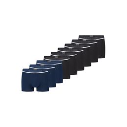 Schiesser Retro Short / Pant 95/5 Organic Cotton in Schwarz / Blau | Gr.: XL