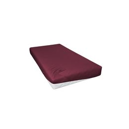 H.G. Hahn-Haustextilien H.G. Hahn Spannbetttuch Primera Elastan Feinjersey in bordeaux | Gr.: 100 x 200