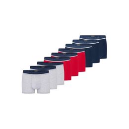 Schiesser Retro Short / Pant 95/5 Cotton in Rot / Blau / Grau | Gr.: L