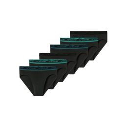 uncover by Schiesser Rioslip Cotton Serie in schwarz/gr&uuml;n | Gr.: XL