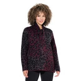 Ulla Popken Pullover in dunkel weinrot | Gr.: 50-52