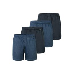 Schiesser Boxershorts Singel-Jersey in Blau / dunkelblau | Gr.: XL