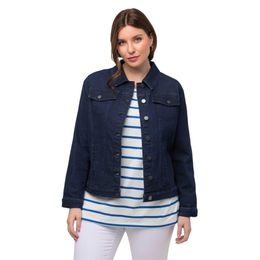 Ulla Popken Jeansjacke in blue denim | Gr.: 52 - Normalgr&ouml;&szlig;e