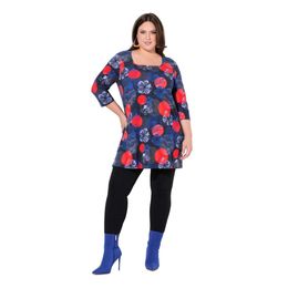 Ulla Popken Longshirt in schwarz | Gr.: 50-52