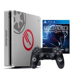 Sony PlayStation 4 Slim 1000GB - Grau - Limited Edition Star Wars Battlefront II + Star Wars Battlefront II